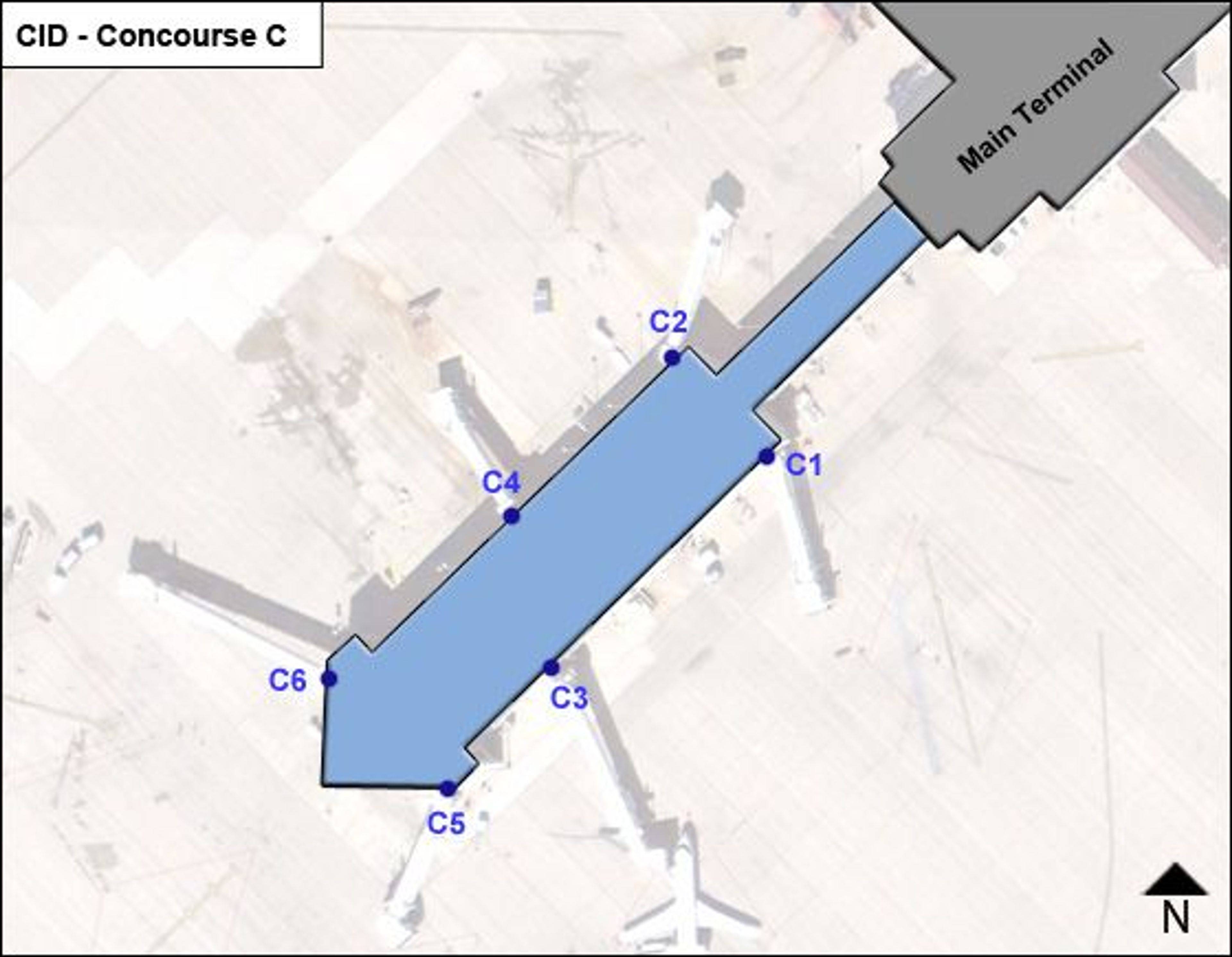 Eastern Iowa Airport Map CID Terminal Guide Eastern Iowa Airport Map CID Terminal Guide