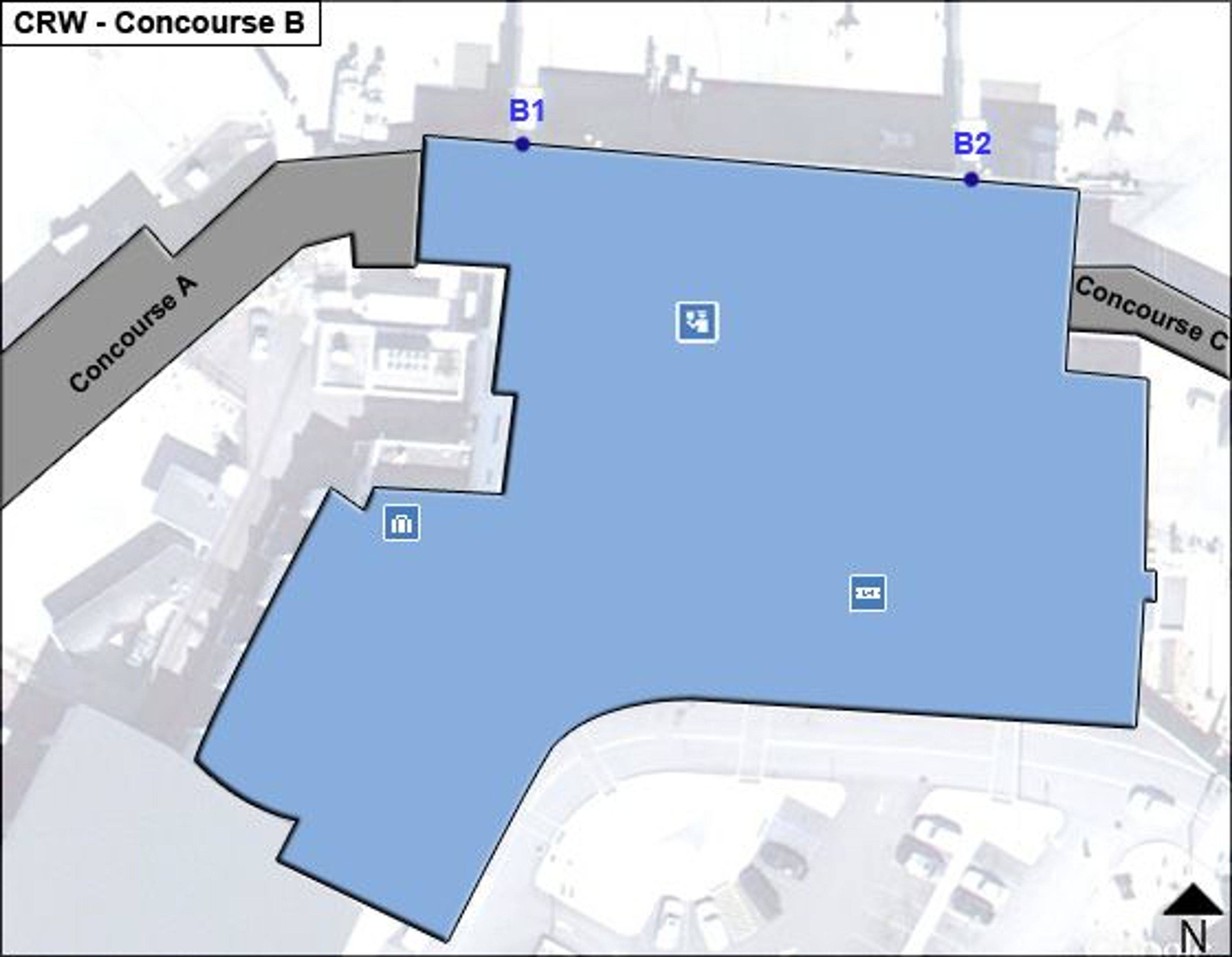 Yeager Airport Map | CRW Terminal Guide