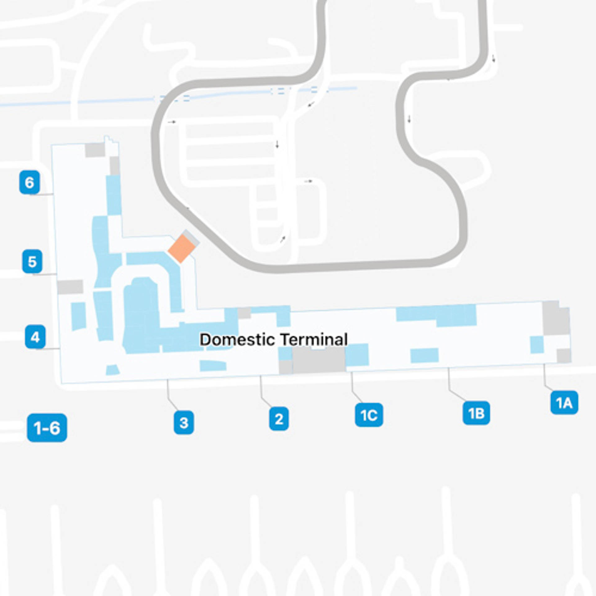 Bali Ngurah Rai Airport DPS Domestic Terminal Map