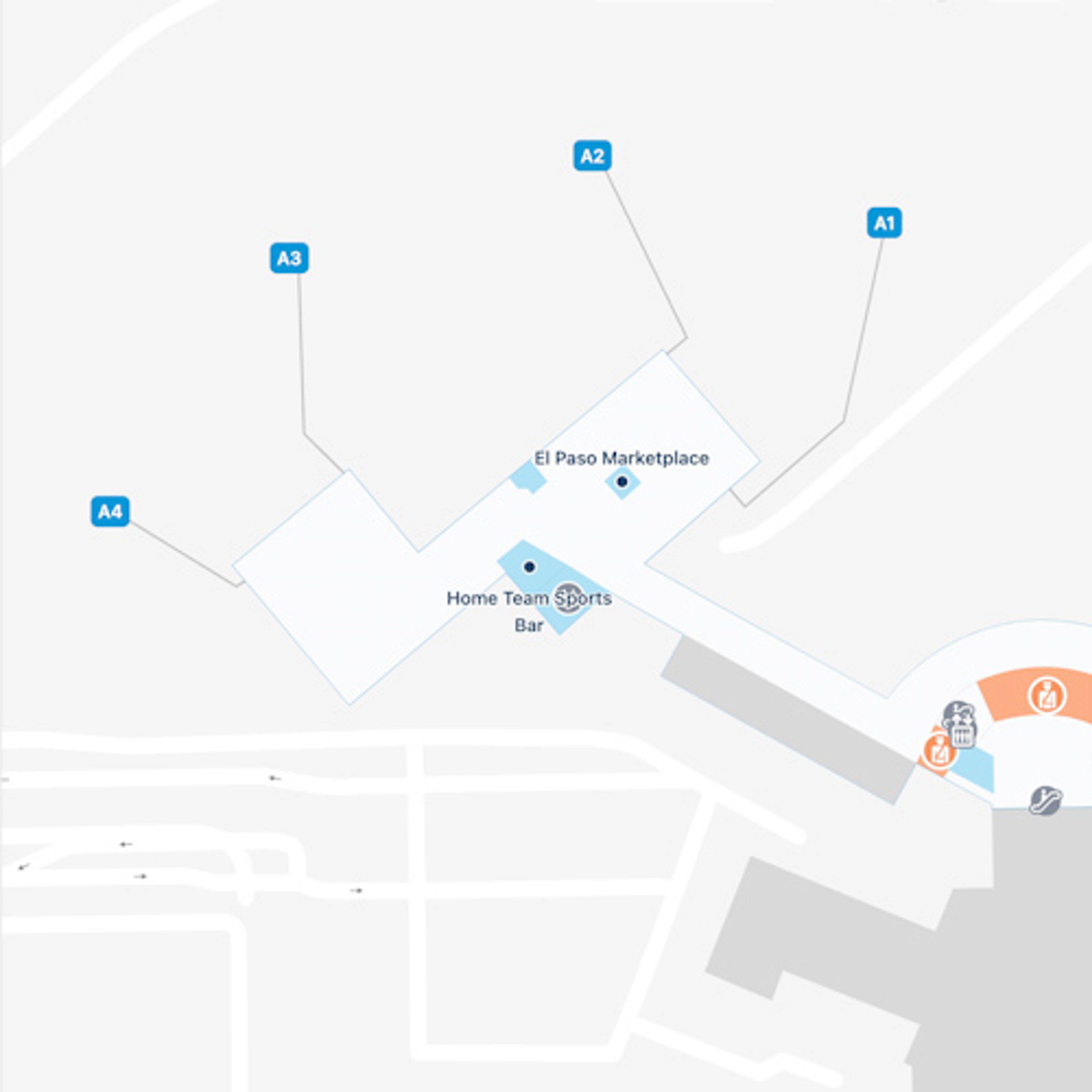 El Paso Airport Map | ELP Terminal Guide