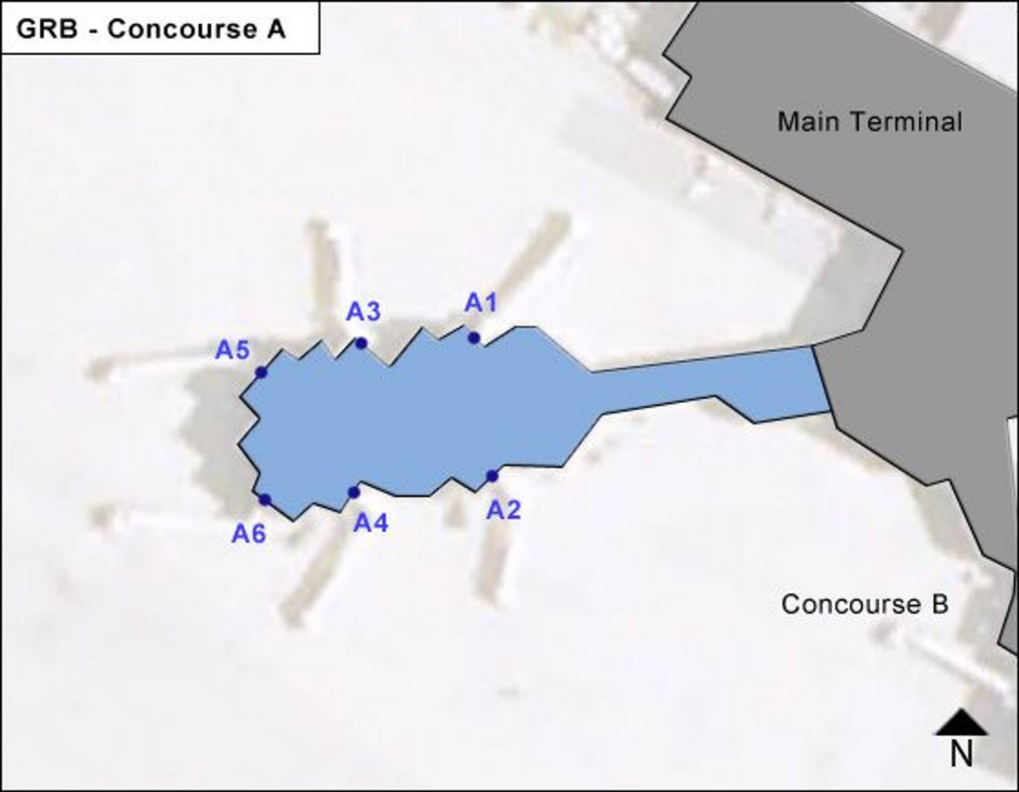 Austin Straubel Airport Map | GRB Terminal Guide