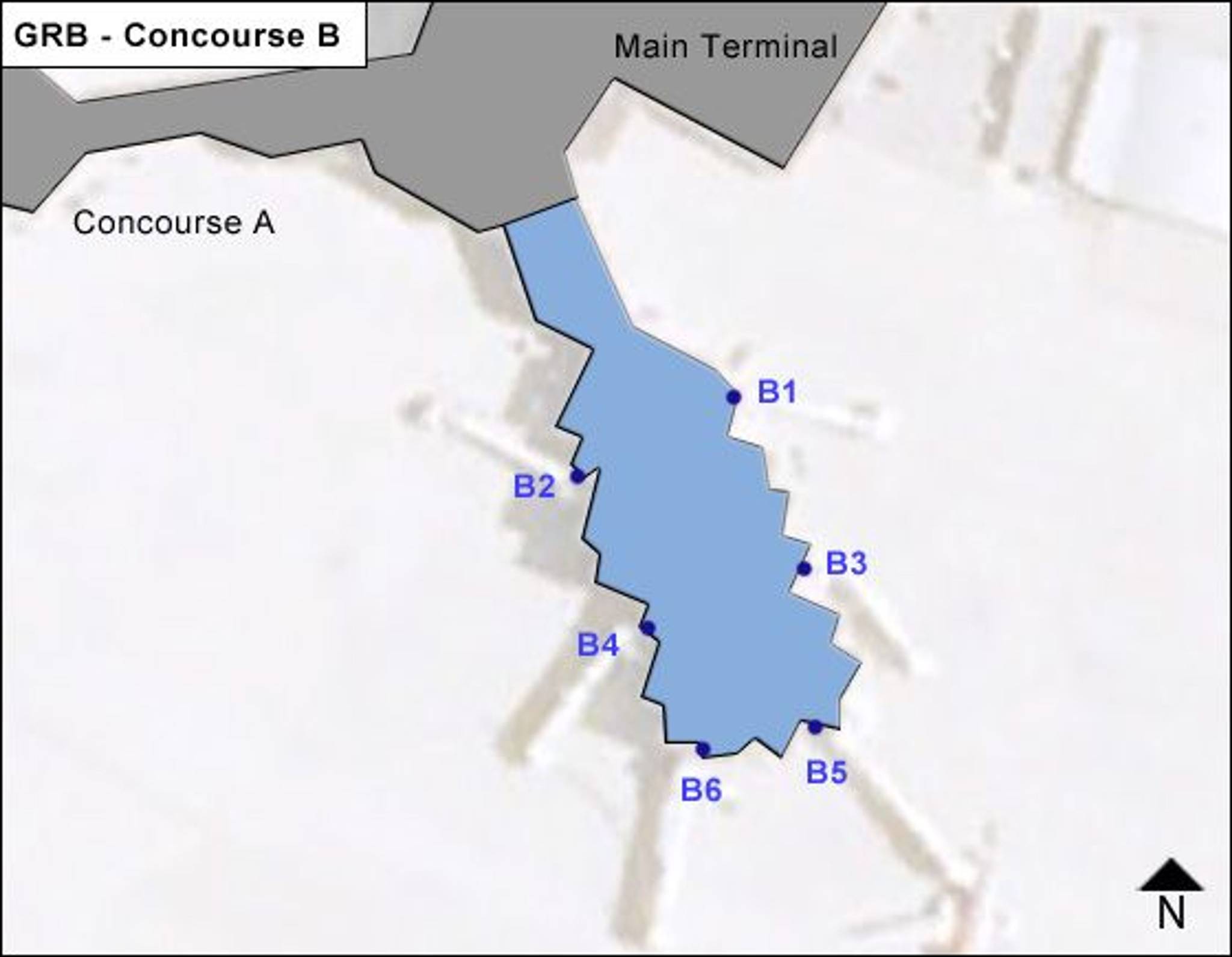 Austin Straubel Airport Map | GRB Terminal Guide