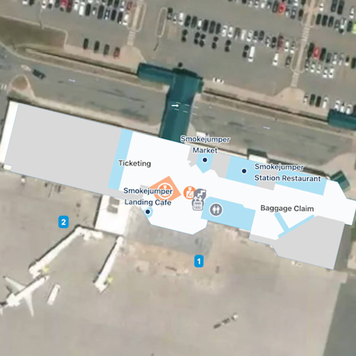 Helena Regional Airport Map | HLN Terminal Guide