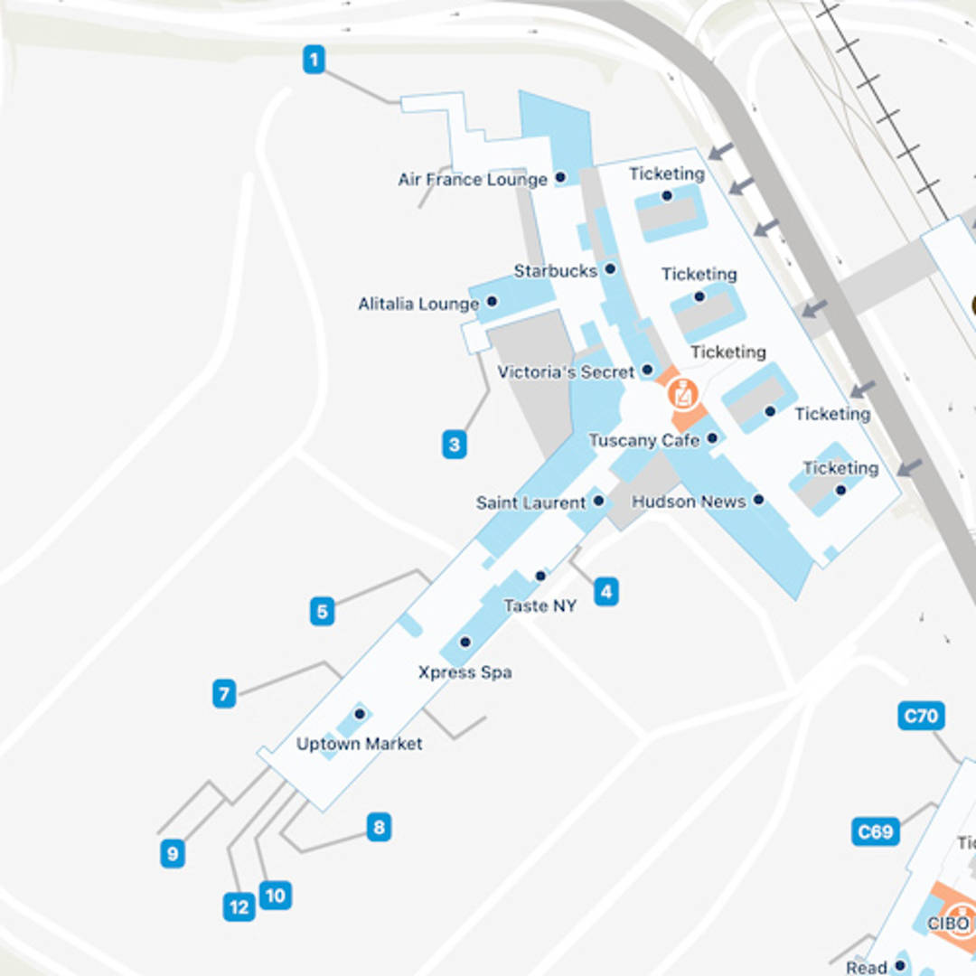 New York Kennedy Airport Map | JFK Terminal Guide