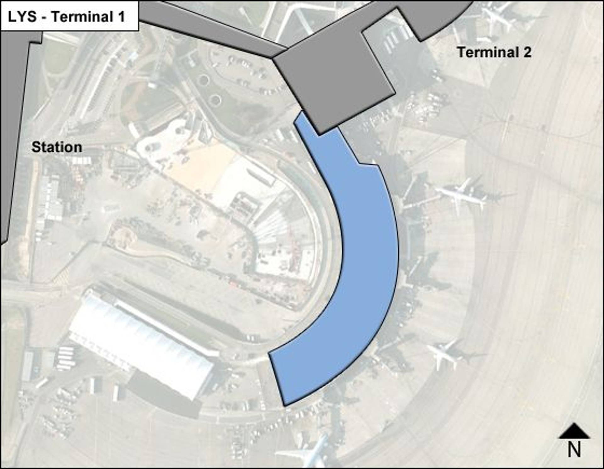 Lyon Exupery Airport Map | LYS Terminal Guide