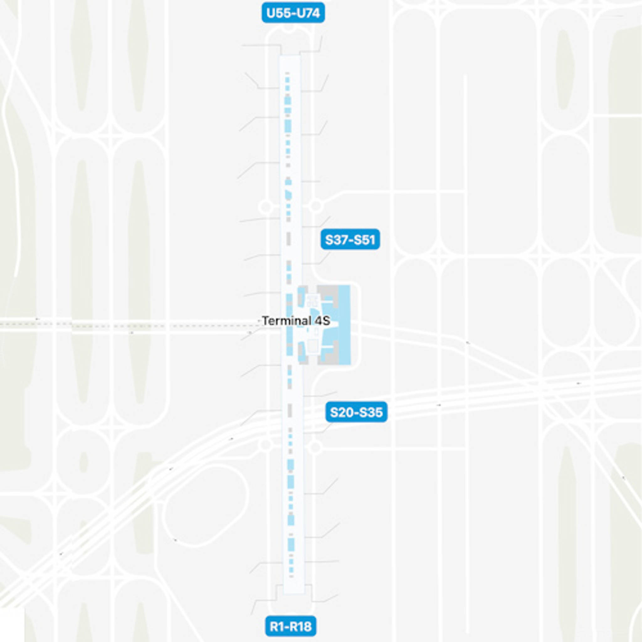 Madrid Barajas Airport MAD Terminal 4 Map