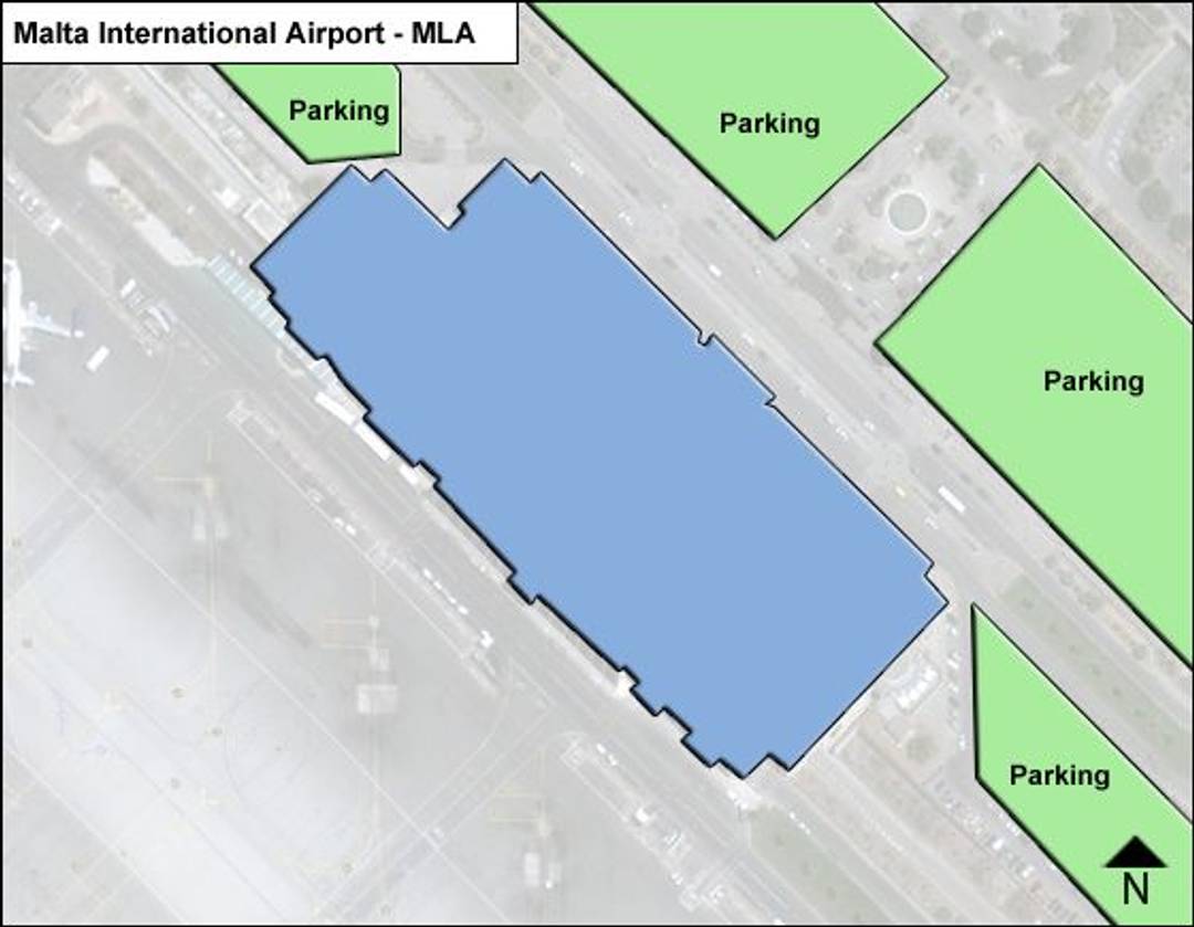 Malta International Airport Map | MLA Terminal Guide