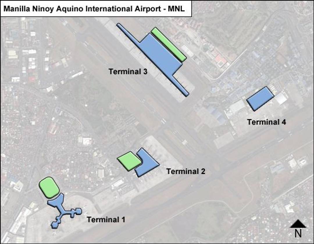 Manilla Ninoy Aquino Airport MNL Terminal 1 Map