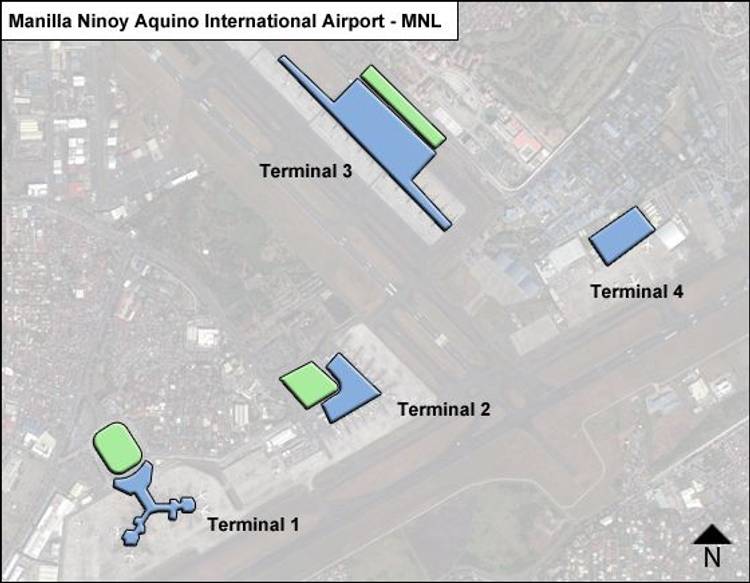 Manilla Ninoy Aquino Airport MNL Terminal 3 Map