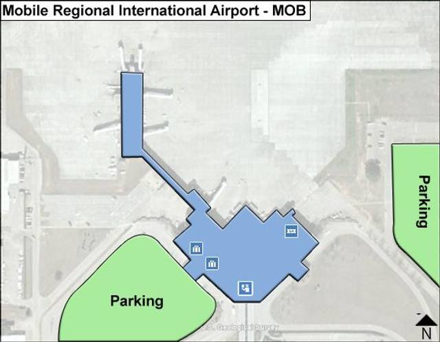 Mobile Regional Airport Map | MOB Terminal Guide