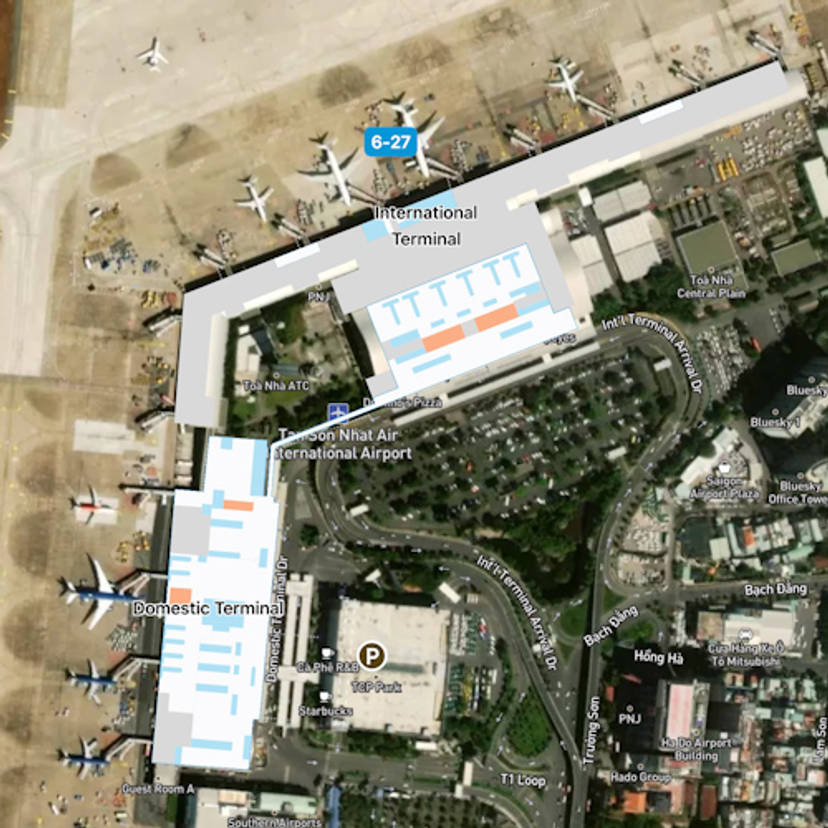 Ho Chi Minh Tan Son Nhat Airport SGN Main Terminal Map