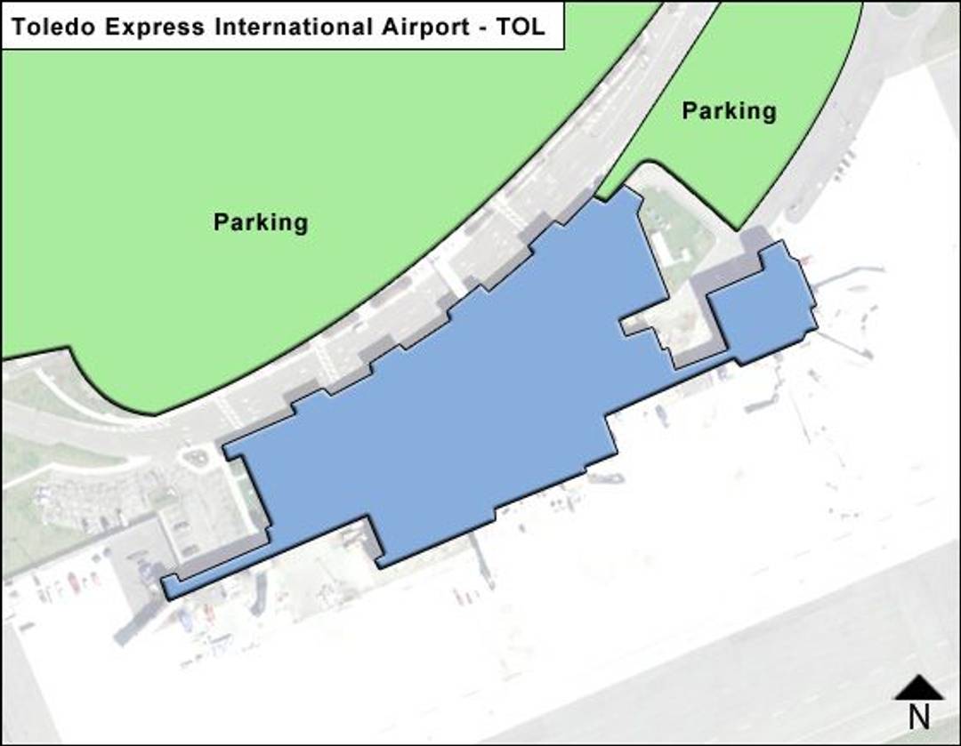 Toledo Express Airport Map | TOL Terminal Guide