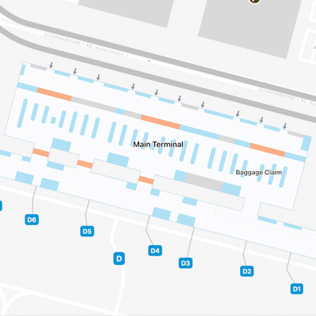 Bangkok Suvarnabhumi Airport Map | BKK Terminal Guide