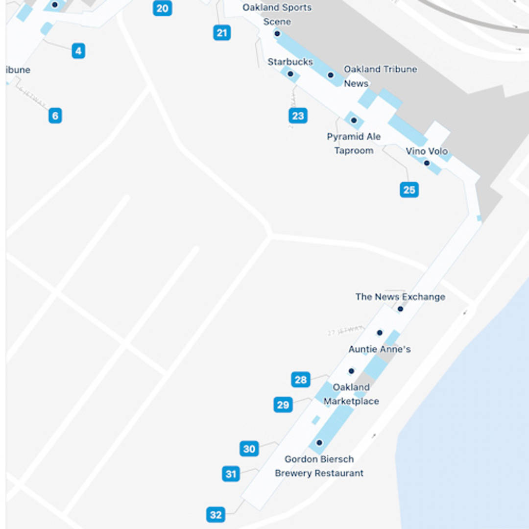 Oakland Airport Terminal 2 Map & Guide