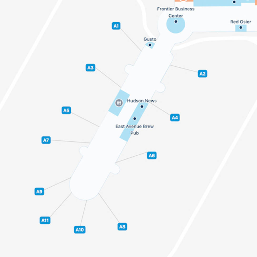 Rochester Airport Concourse A Map & Guide