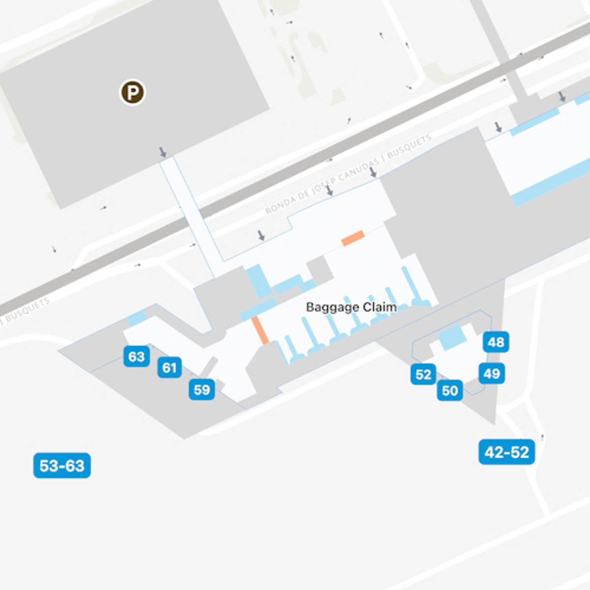 Barcelona Airport Terminal 2A Map & Guide