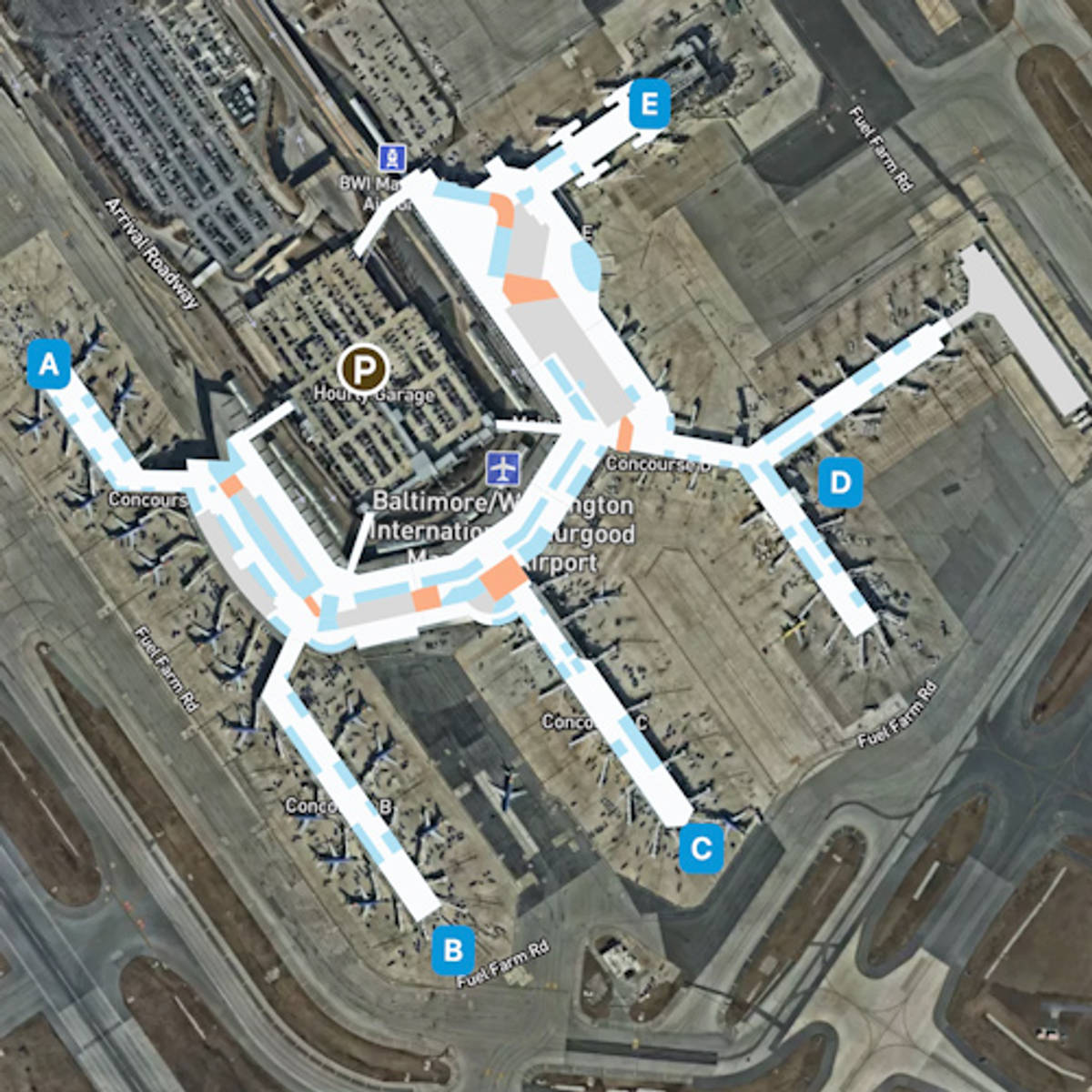 Baltimore Airport Map: Guide to BWI's Terminals