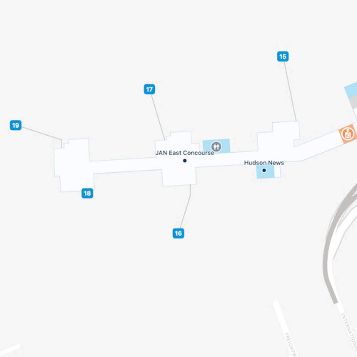 Jackson Evers Airport West Concourse Map And Guide