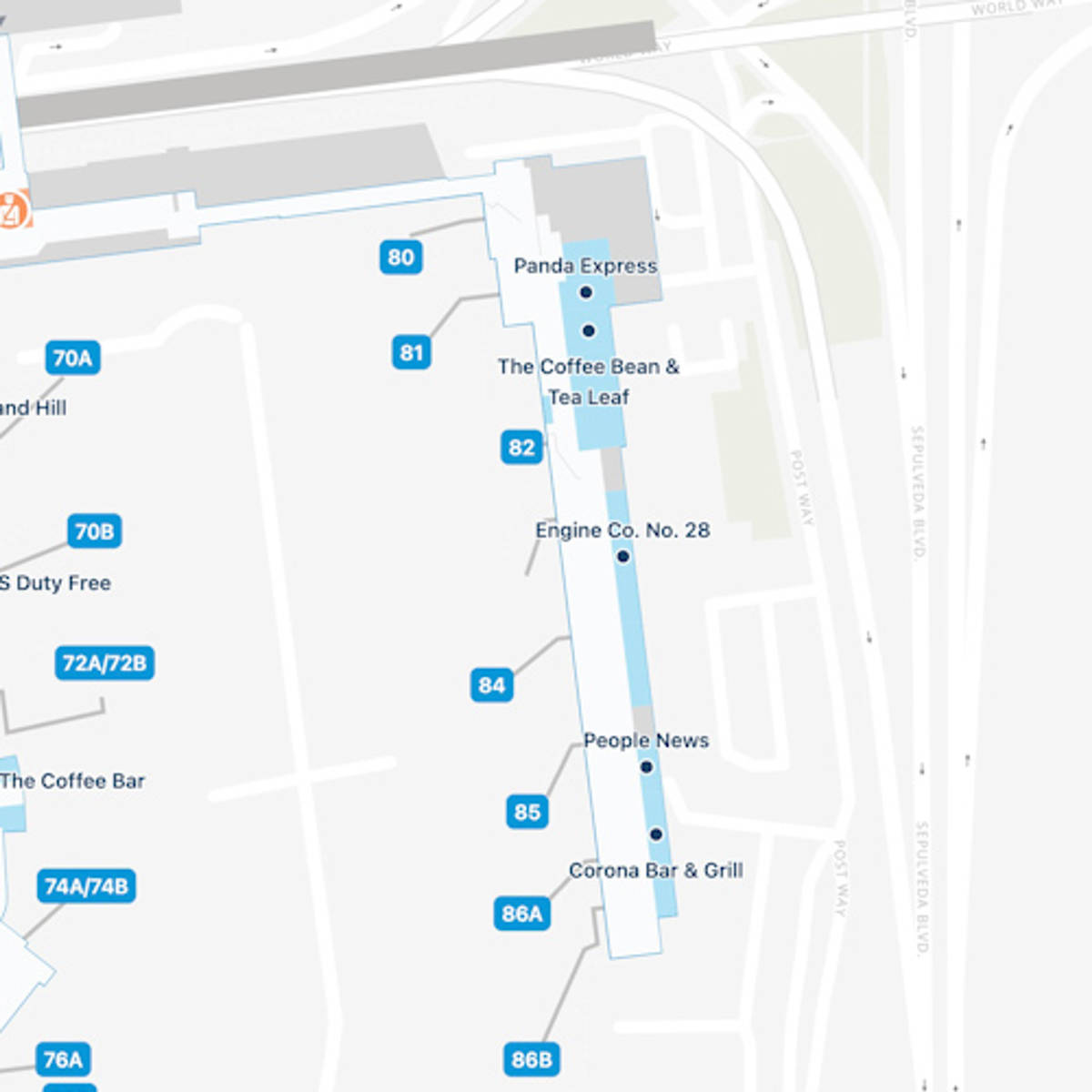 Los Angeles Airport Terminal 8 Map & Guide