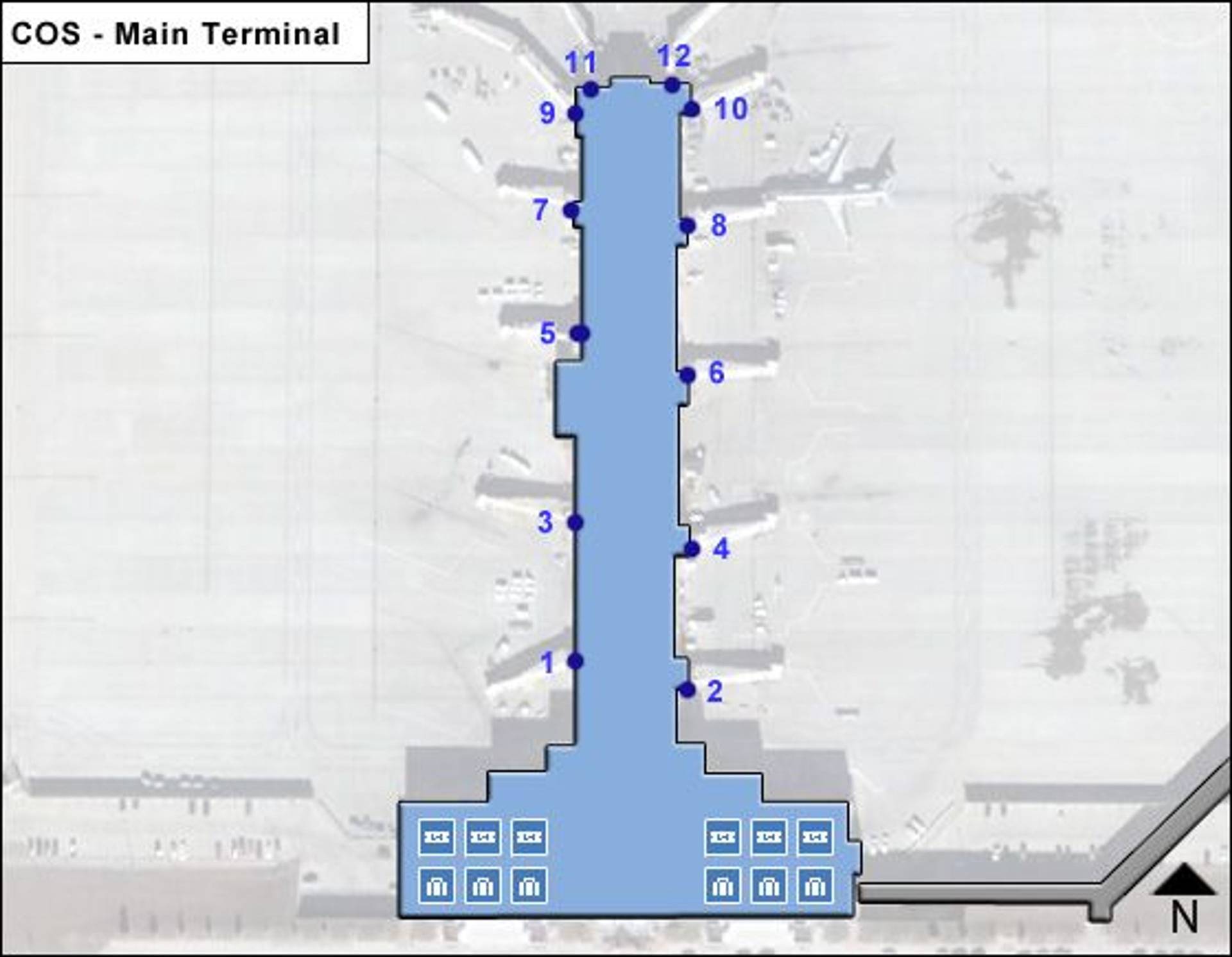 Colorado Springs Municipal Airport Map | COS Terminal Guide