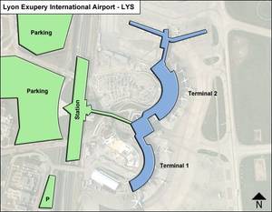 Lyon Exupery Airport Map: Guide to LYS's Terminals