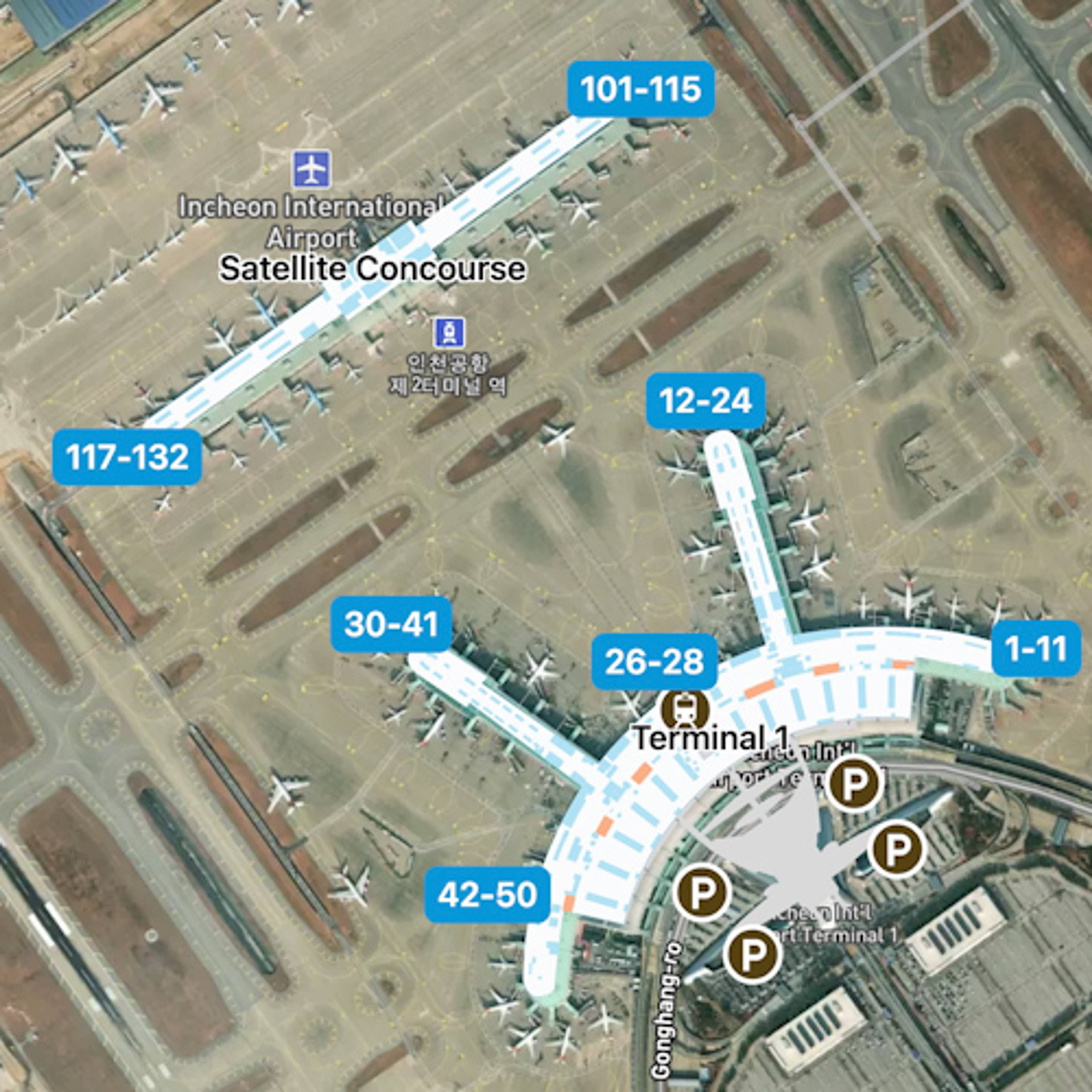 Incheon Airport Map Guide To ICN s Terminals