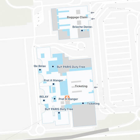 Paris de Gaulle Airport Terminal 3 Map & Guide