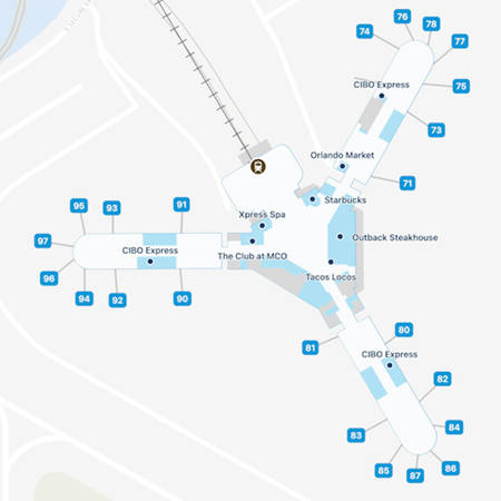 Orlando Airport Airside D Map & Guide