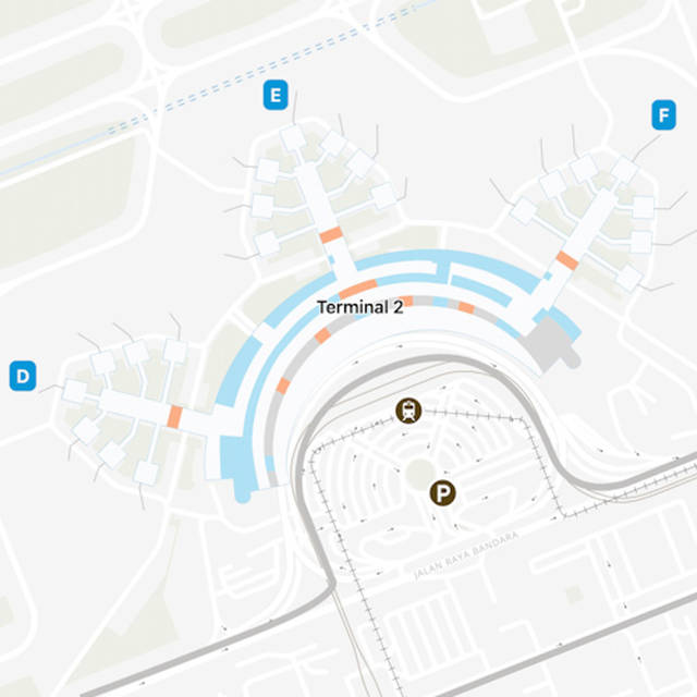 Jakarta Hatta Airport Terminal 2 Map & Guide