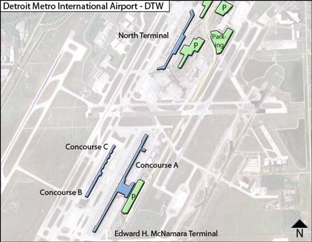 Detroit Metro Airport Map: Guide to DTW's Terminals