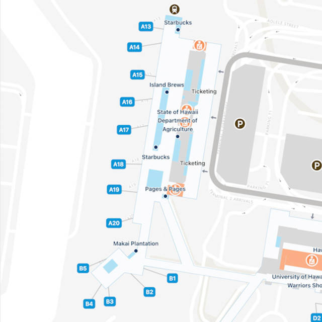 Honolulu Airport Interisland Map & Guide