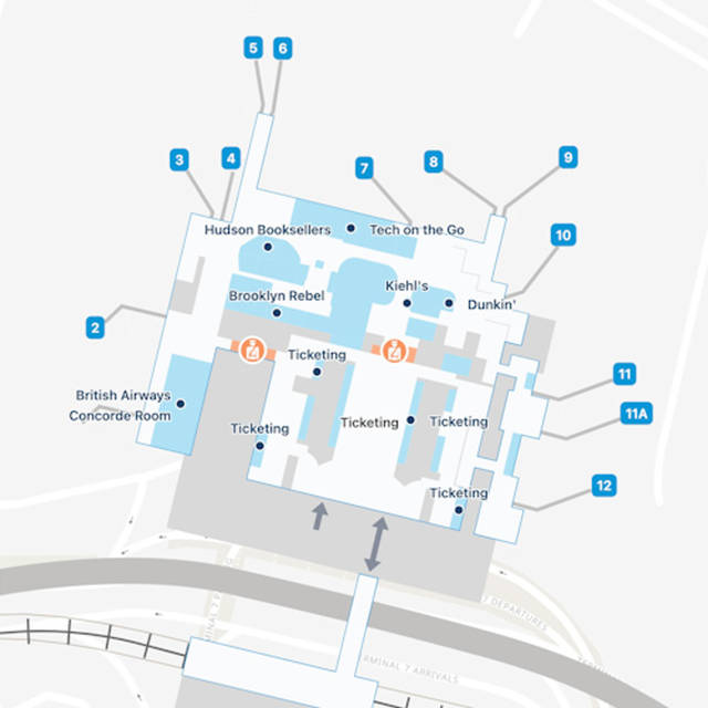 New York Kennedy Airport Terminal 7 Map & Guide