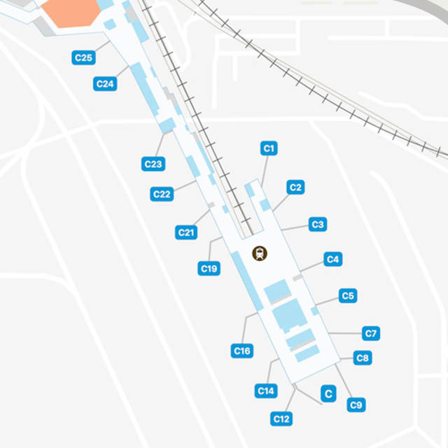 Las Vegas Airport Concourse C Map & Guide