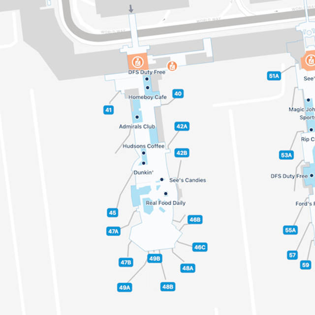 Los Angeles Airport Terminal 4 Map & Guide