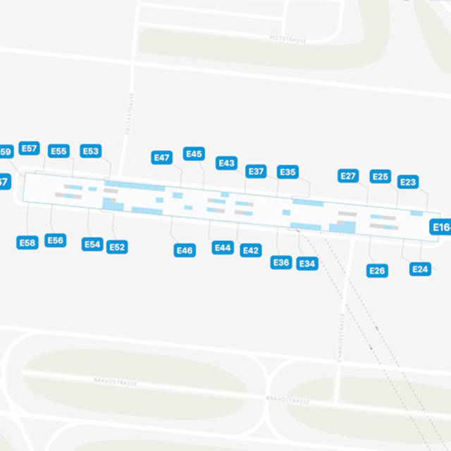 Zurich Airport Concourse E Map & Guide