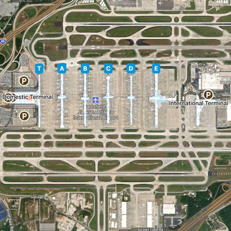 Atlanta Airport Concourse T Map & Guide