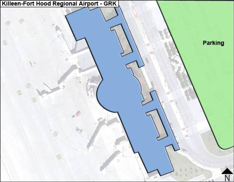 Killeen Airport Map Guide To Grk S Terminals