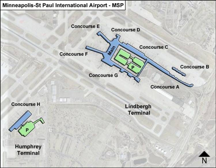 Minneapolis-St Paul Airport Map: Guide to MSP's Terminals