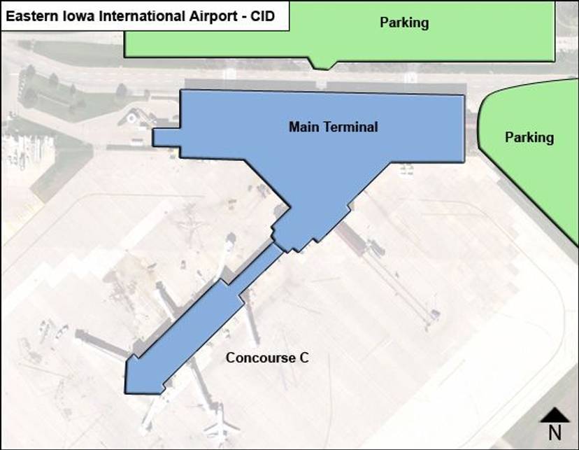 Eastern Iowa Airport Map: Guide to CID's Terminals
