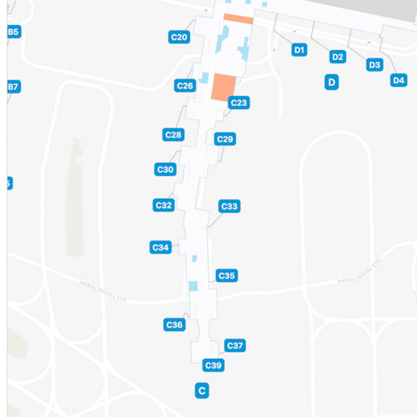 Copenhagen Airport Concourse C Map & Guide