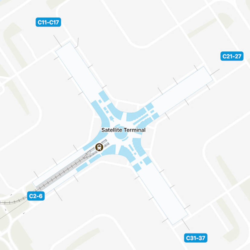 Kuala Lumpur Airport Satellite Terminal Map & Guide
