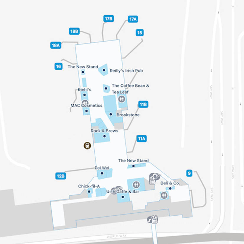 Los Angeles Airport Terminal 1 Map & Guide