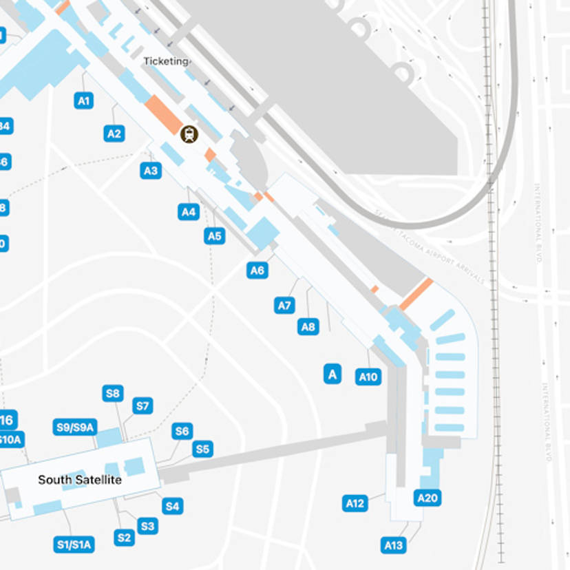 Seattle Tacoma Airport Map | SEA Terminal Guide