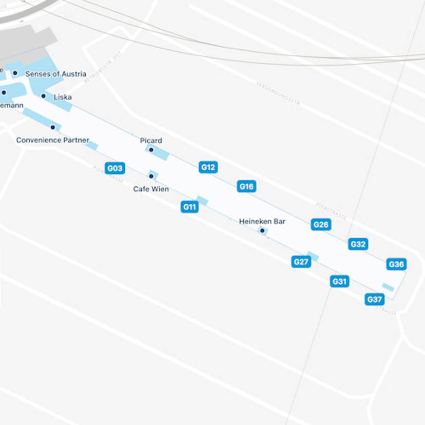Vienna Airport Terminal G Map & Guide